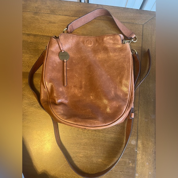 Margot New York | Bags | Margot New York Convertible Leather Hobo Jace ...